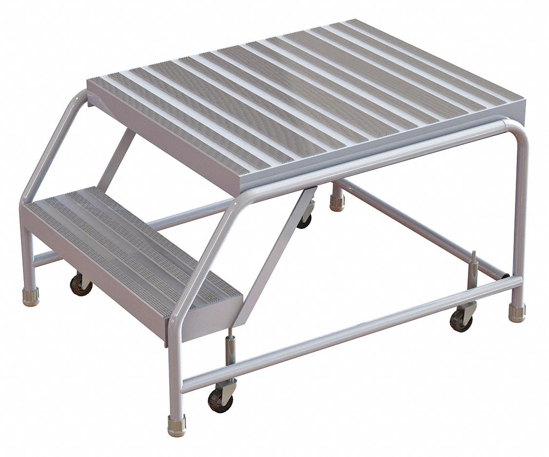 TRI-ARC, 1.7 ft Overall Ht, 350 lb Load Cap, Step Stool - 25NX47 ...