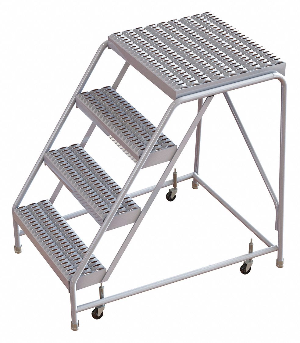 TRI-ARC, 3.3 ft Platform Ht, Assembled, Rolling Ladder - 25NX67 ...