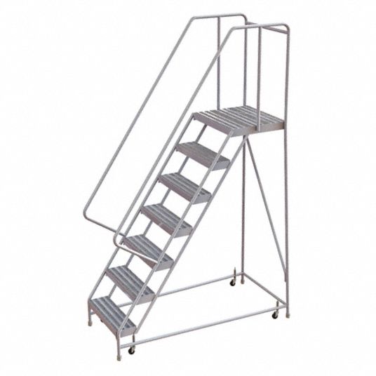 TRI-ARC, 5.8 ft Platform Ht, Assembled, Rolling Ladder - 25NY37 ...