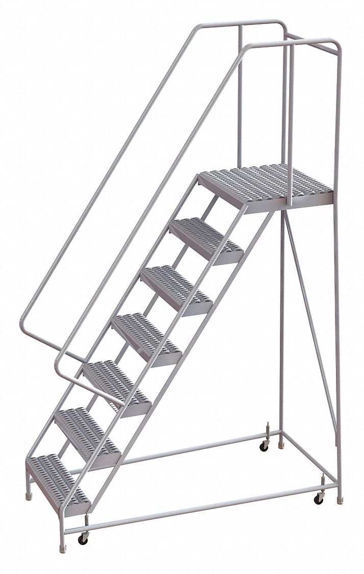 TRI-ARC, 5.8 ft Platform Ht, Assembled, Rolling Ladder - 25NY40 ...