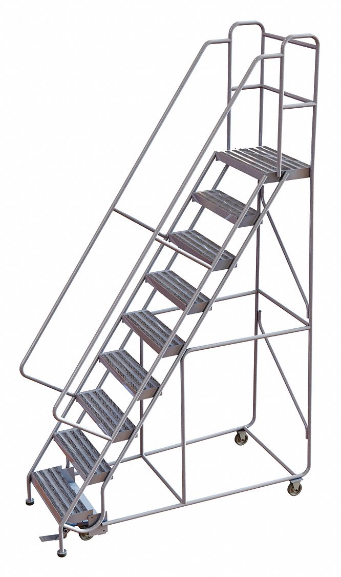 TRI-ARC, 7.5 ft Platform Ht, Assembled, Rolling Ladder - 25NY54 ...