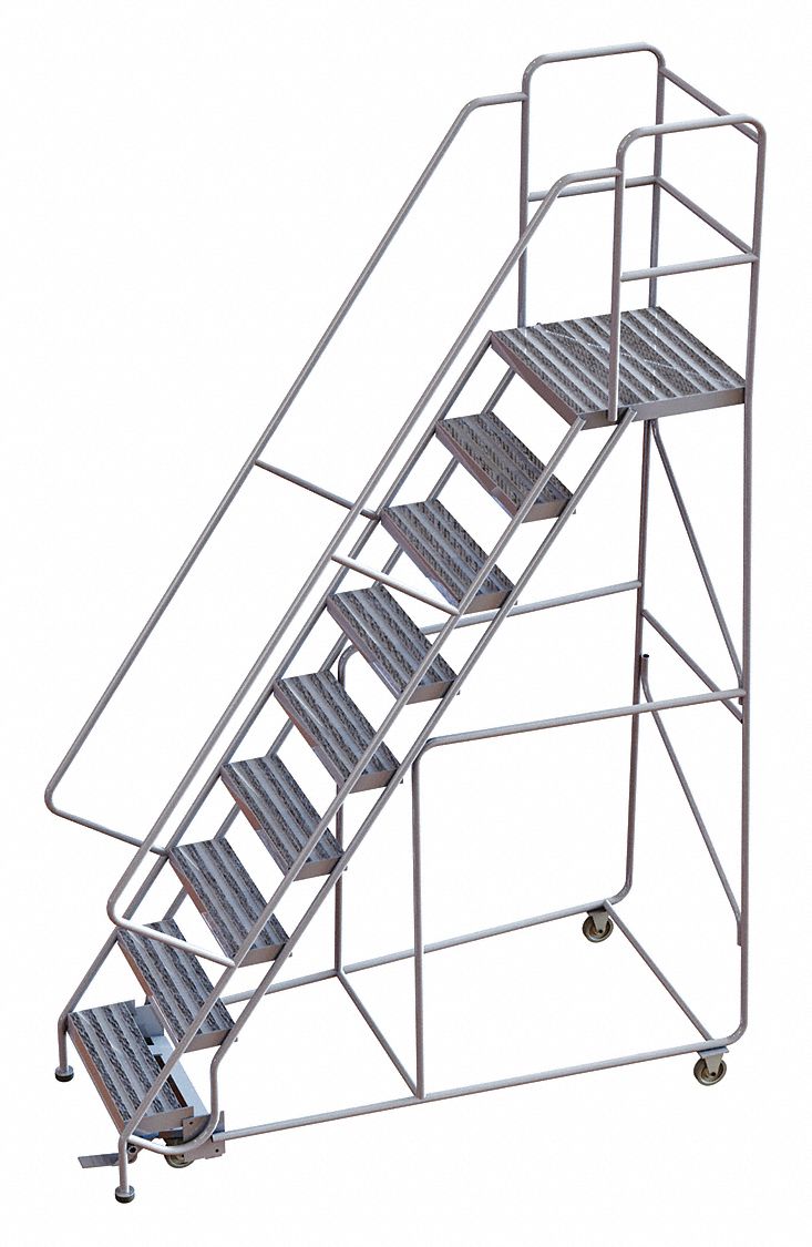 TRI-ARC, 7.5 ft Platform Ht, Assembled, Rolling Ladder - 25NY55 ...