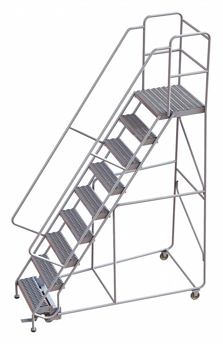 TRI-ARC, 7.5 ft Platform Ht, Assembled, Rolling Ladder - 25NY58 ...