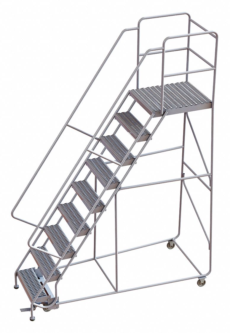 TRI-ARC, 7.5 ft Platform Ht, Assembled, Rolling Ladder - 25NY59 ...