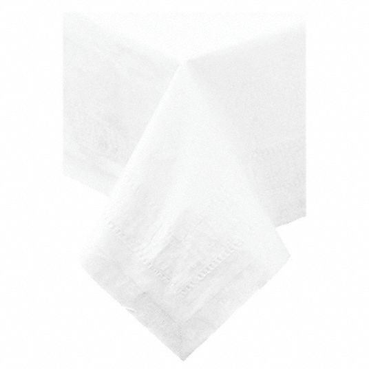 HOFFMASTER, Rectangular, White, Table Cover - 25PT53|210130 - Grainger