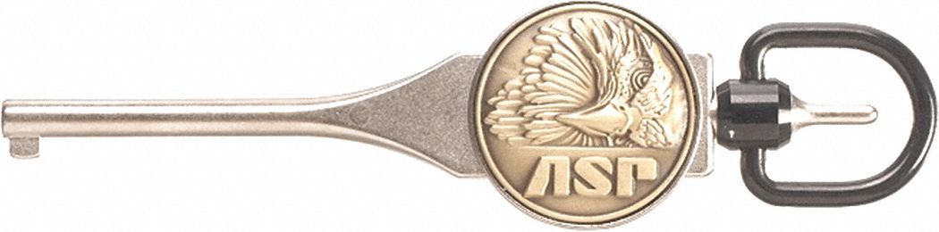 ASP Handcuff Key, Guardian 1 , Silver - 25VF45|56501 - Grainger