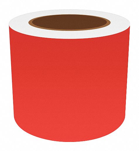 VNM SIGNMAKER 4IN FLUORESCENT ORANGE VINYL, 75FT - Continuous Label ...