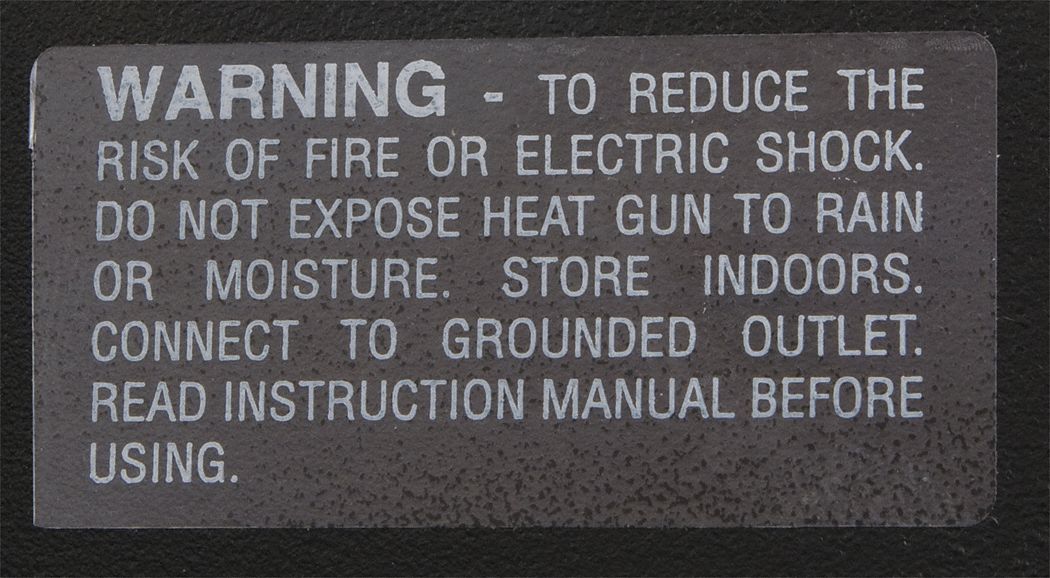 MASTER APPLIANCE, 51411, Warning Label - 25WA37|51411 - Grainger