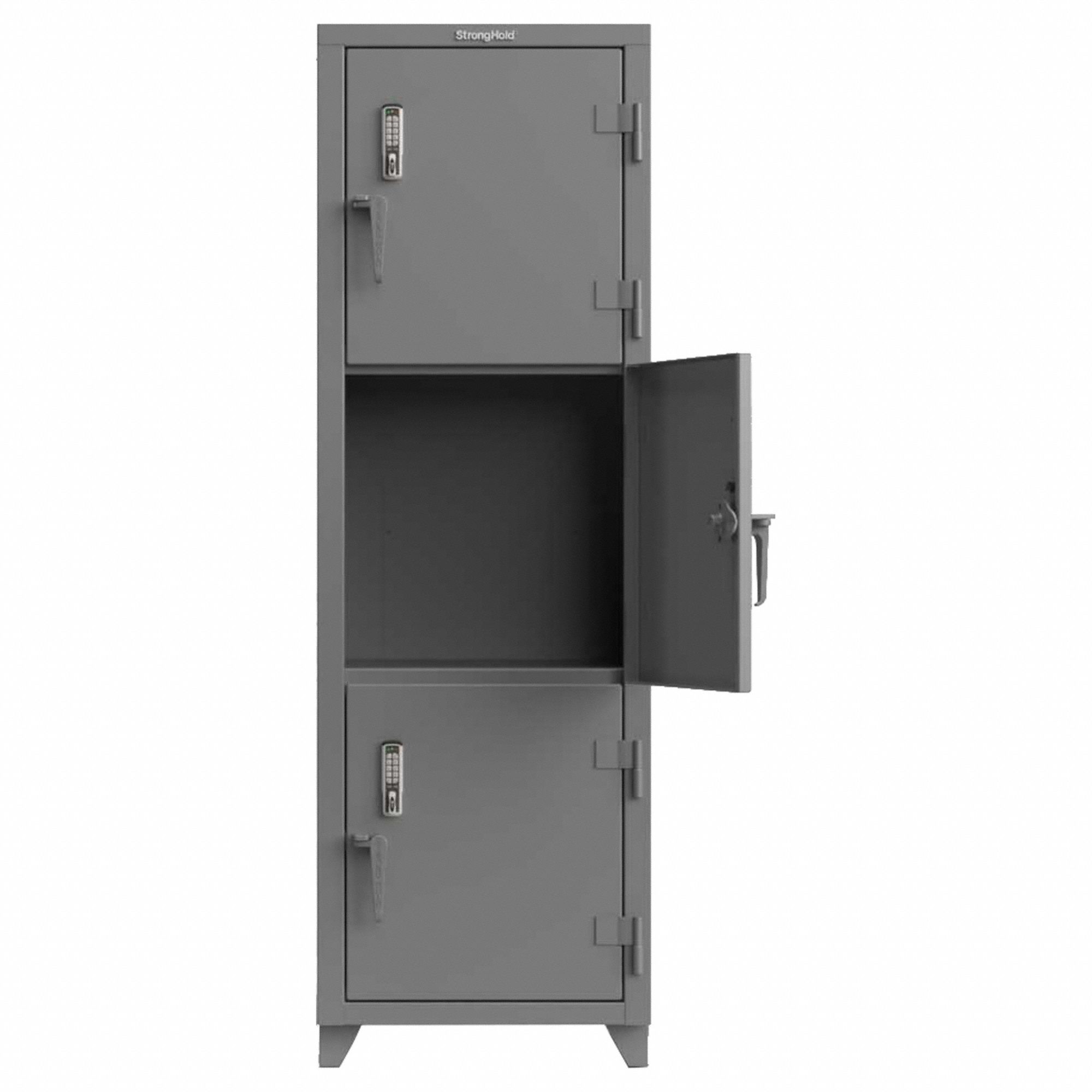STRONG HOLD 24 In X 24 In X 75 In 3 Tiers Locker 804U65 26 3D 24