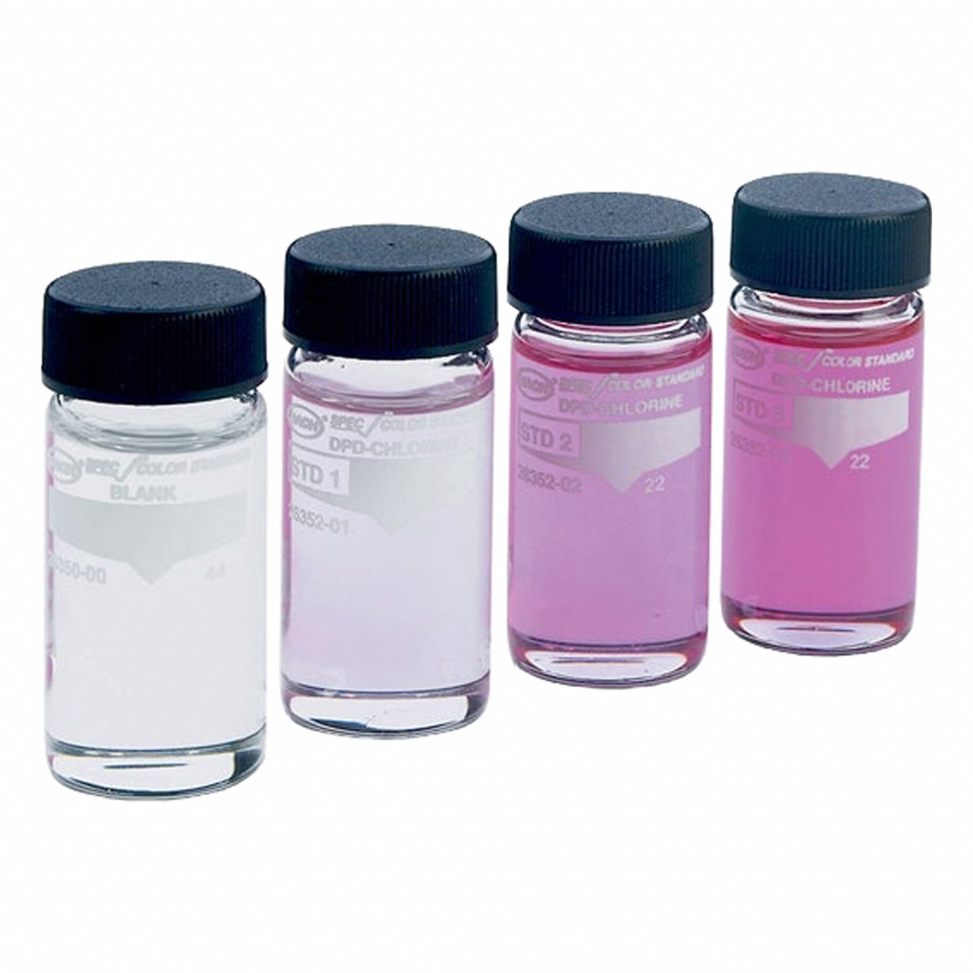 HACH, 10 mL Volume, 0 to 4 mg/L Cl₂, Secondary Gel Standards Set ...