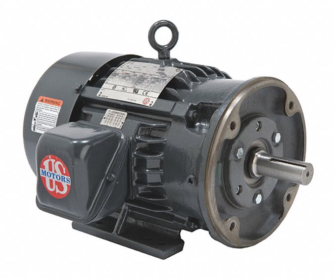 U.S. MOTORS, Totally Enclosed Fan Cooled, Rigid Base Mount, General ...