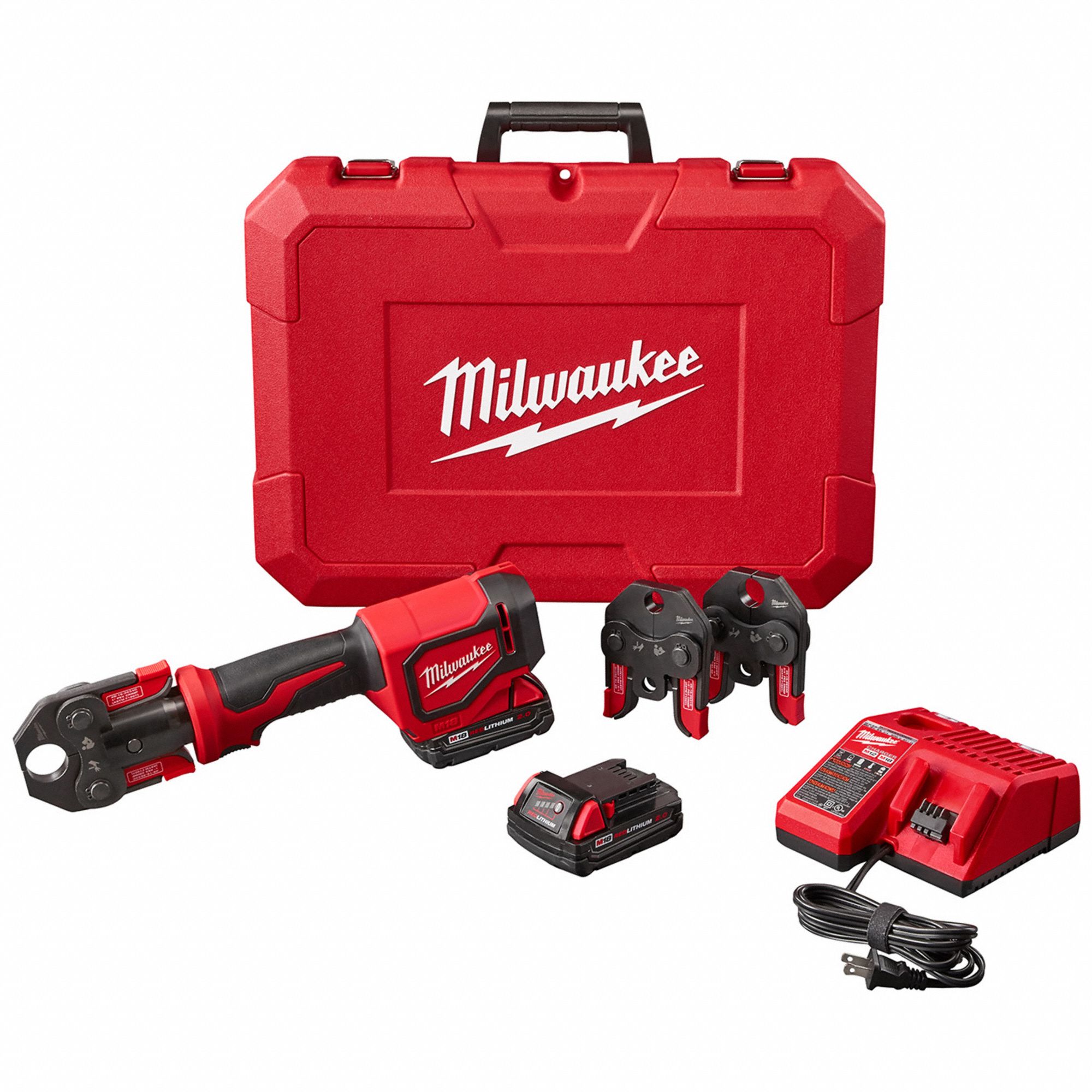 MILWAUKEE, M18™ REDLITHIUM™, Sub-Compact, Short Throw Press Tool Kit ...