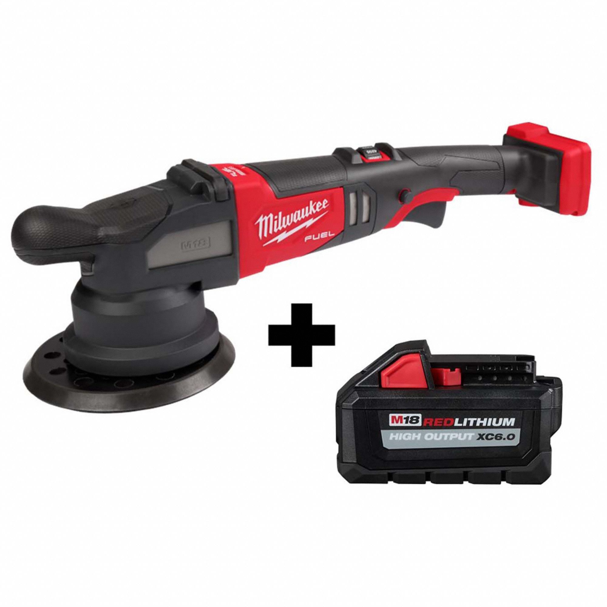 MILWAUKEE, Battery Included, Variable Speed, Orbital Polisher - 385XL4 ...