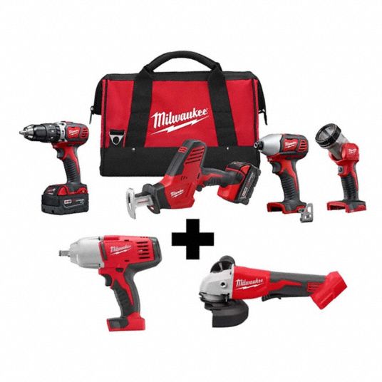 MILWAUKEE, Combo Kit, HTIW and Grinder - 388TF1|2695-24, 2663-20, 2686 ...