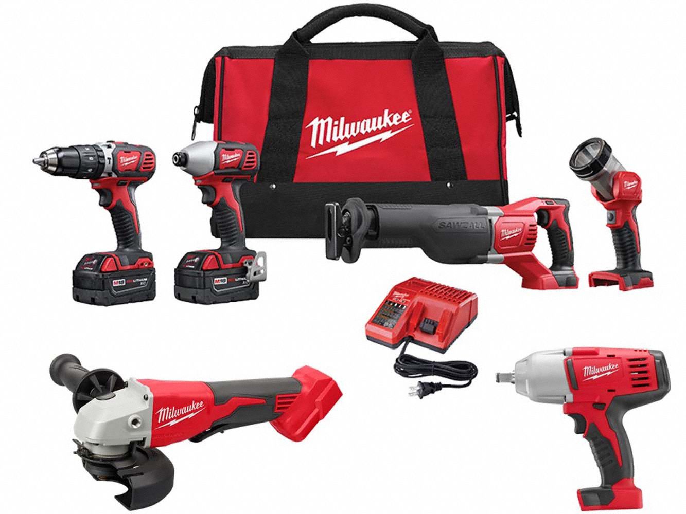MILWAUKEE, 2696-24, 2686-20, 2663-20, Combo Kit, Grinder and HTIW ...