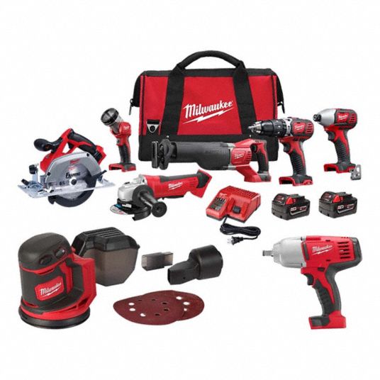 MILWAUKEE, 2696-26, 2648-20, 2663-20, Combo Kit, Grinder and HTIW ...