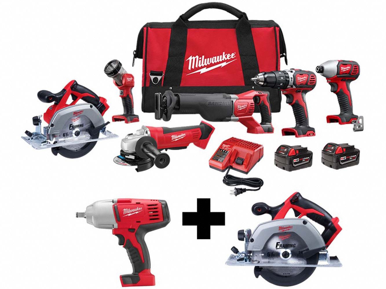 M18 6Tool Kit,M18 1/2" HTIW,M18 Circ Saw - Grainger