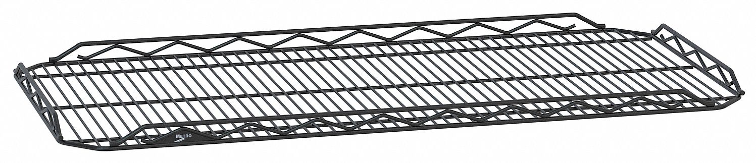 METRO, 48 in x 14 in, 4 Shelves, Wire Display Shelf - 26C196|HDM1448QBL ...