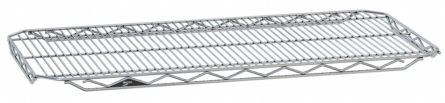 METRO, 48 in x 14 in, 4 Shelves, Wire Display Shelf - 26C334|1448QC-4 ...