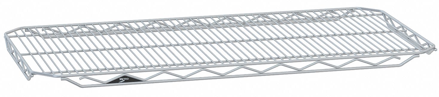 METRO, 48 in x 14 in, 4 Shelves, Wire Display Shelf - 26C342|1448QBR-4 ...