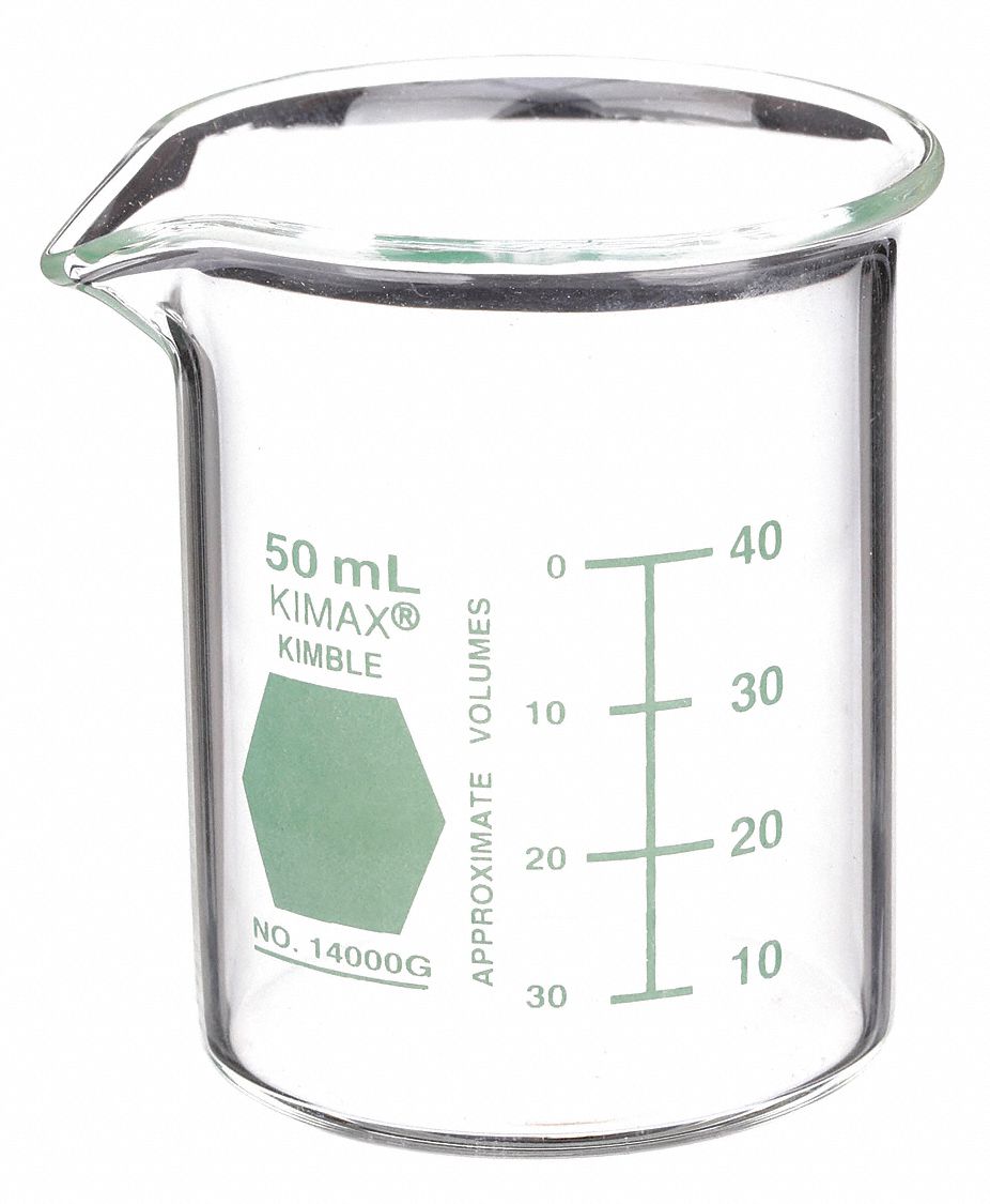 Borosilicate Glass, Low Form, Colorware Beaker - 26CV63|14000G-50 ...