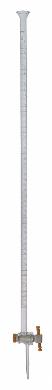 3.3 Borosilicate Glass, 50 mL Capacity - Metric, Funnel Fill Buret ...