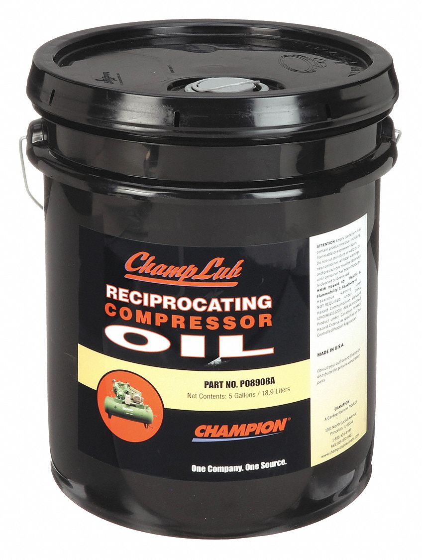 CHAMPION, P08908A, Oil Cham Plub, Oil,Champlub,Hc,5 Gal Pail - 26DP60 ...