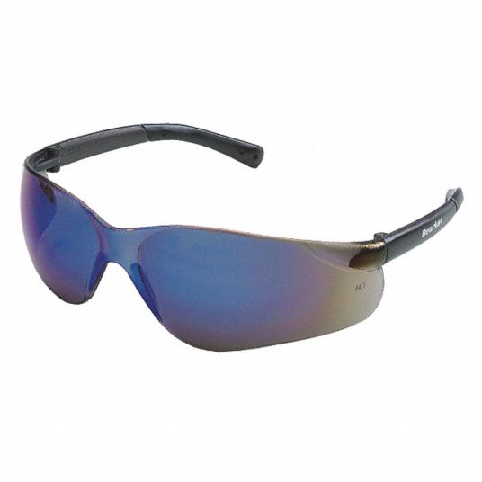 MCR SAFETY, Blue Lens, Frameless, Safety Glasses - 26G933|BK118 - Grainger
