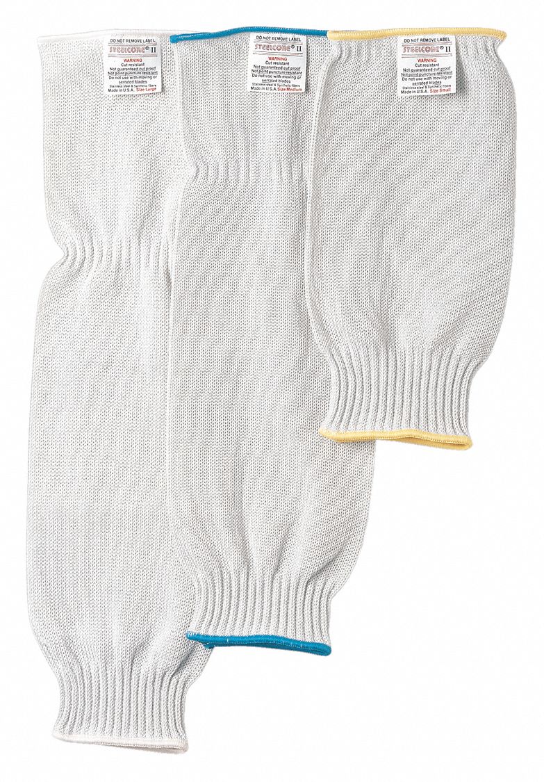 MCR SAFETY, ANSI/ISEA Cut Level A8, Polyester ( 7 ga )/Stainless Steel ...