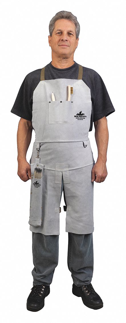 MCR SAFETY, Split Leg Apron, 36 in Lg, Apron - 26J166|38236MW - Grainger