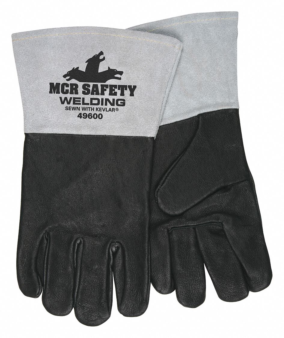 Wing Thumb, Gauntlet Cuff, Welding Gloves,MIG, TIG,L/9,PK12 - 26K486 ...