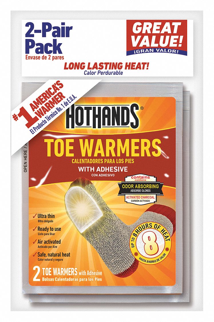 HOTHANDS, Toe Warmer, Air-Activated, Toe Warmer - 26KF10|TT224DQ - Grainger