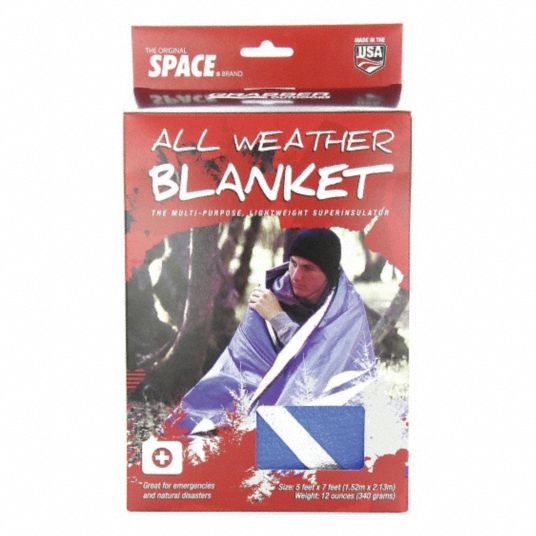 All Weather Blanket/Tarp, 84 in Blanket Length, 60 in Blanket Width ...