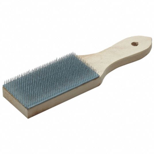 8 1/2 in Overall Lg, Steel Wire Bristles, File Cleaner - 26KR07|26KR07 ...