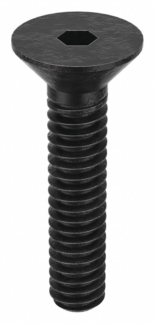 #2-56 Thread Size, 3/8 in Lg, Socket Flat Head Screw - 26KY49|U07410 ...