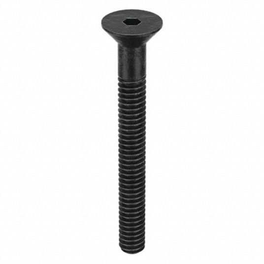 #2-56 Thread Size, 3/4 in Lg, Socket Flat Head Screw - 26KY52|U07410 ...