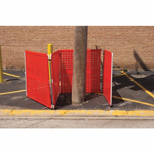 Barrier System,Orange,40 x 4 x 40 In - Grainger