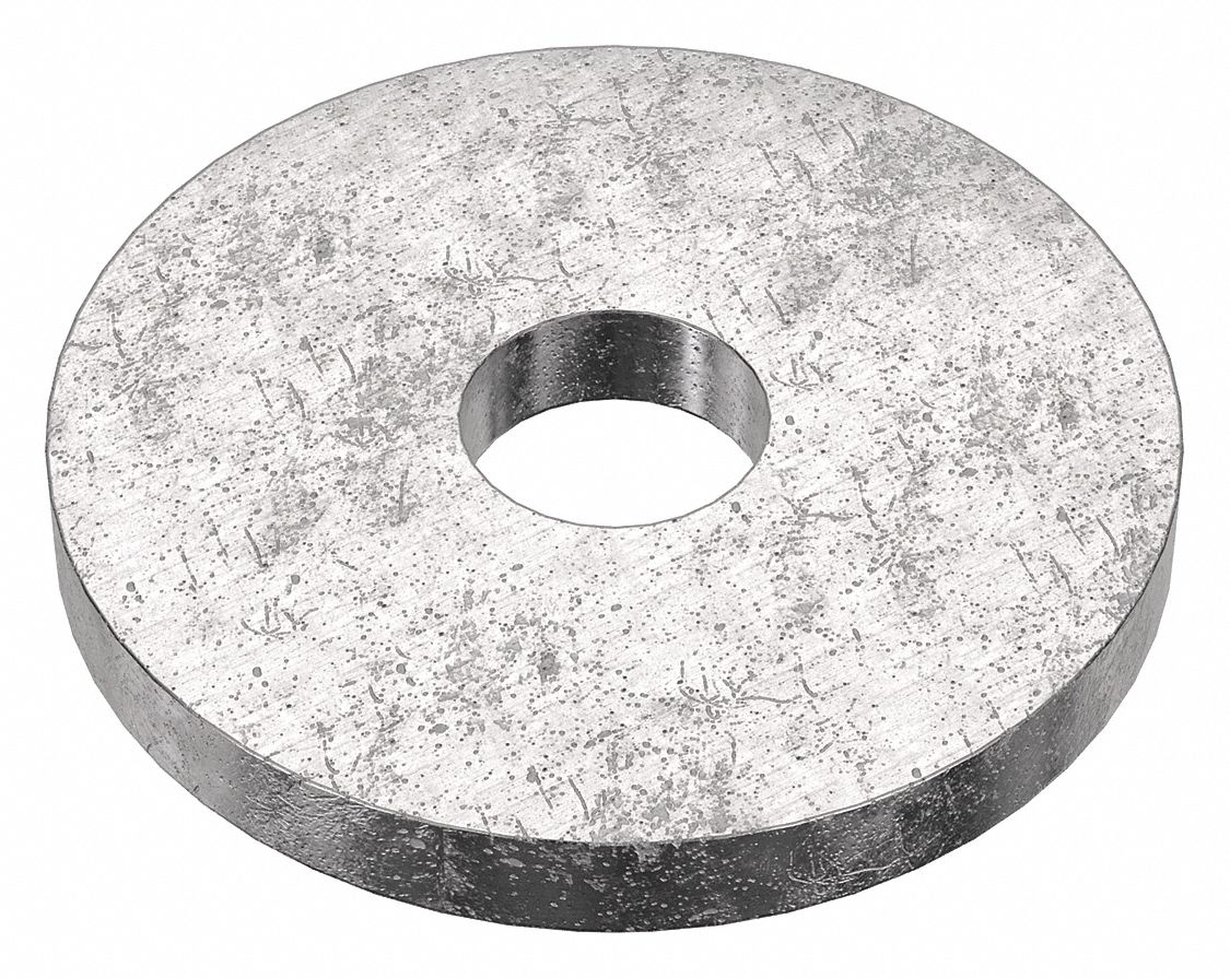 18-8, Stainless Steel, Wide Rim Type B Washer - 26L015|WASB#0W8 - Grainger