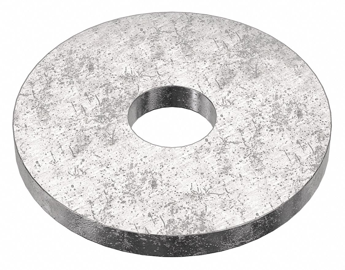 18-8, Stainless Steel, Wide Rim Type B Washer - 26L033|WASB#10W8 - Grainger