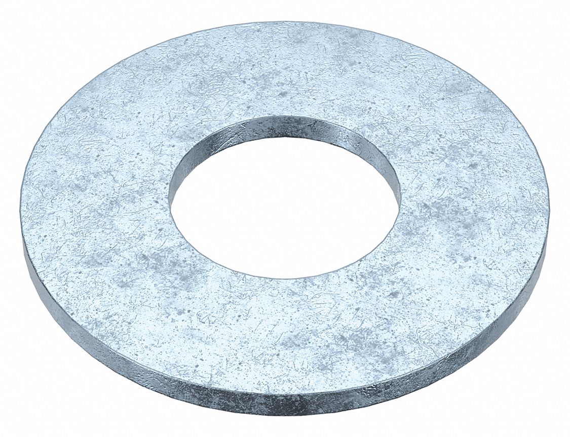 Case Hardened, Zinc Plated, Type B Washer - 26L068|WASB82RZ - Grainger