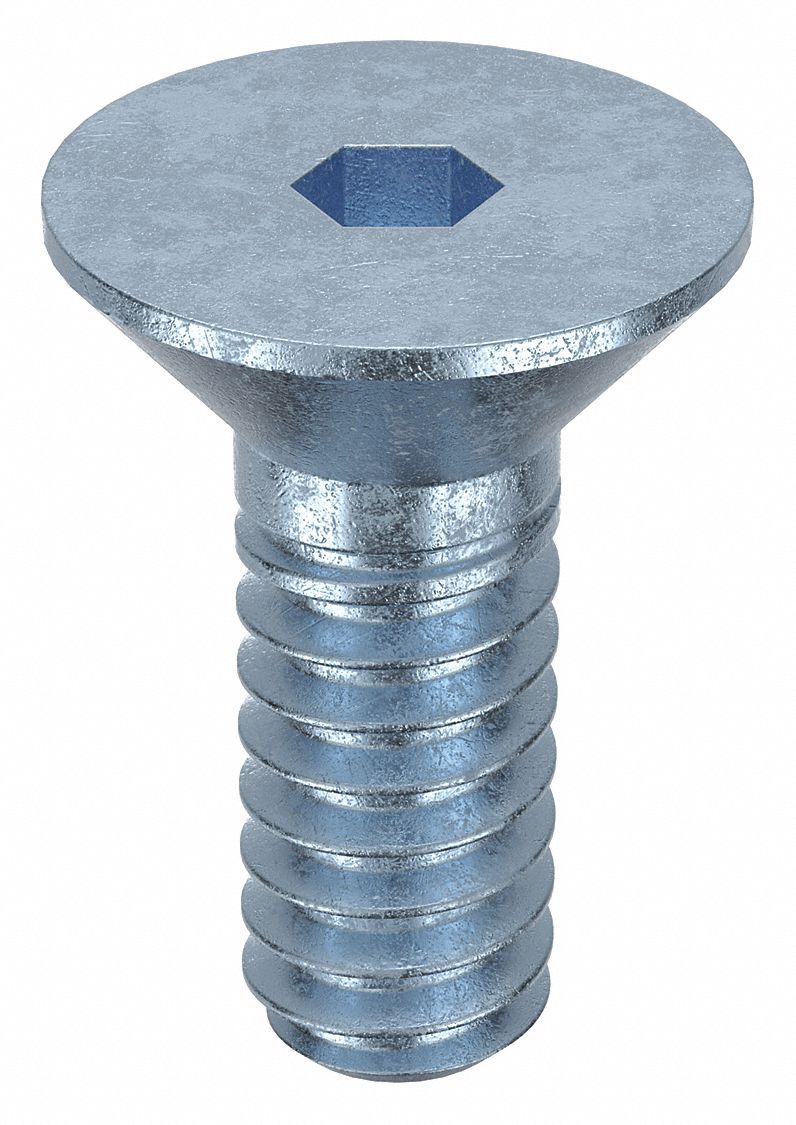 #4-40 Thread Size, 1/4 in Lg, Socket Flat Head Screw - 26LC46|U07415 ...