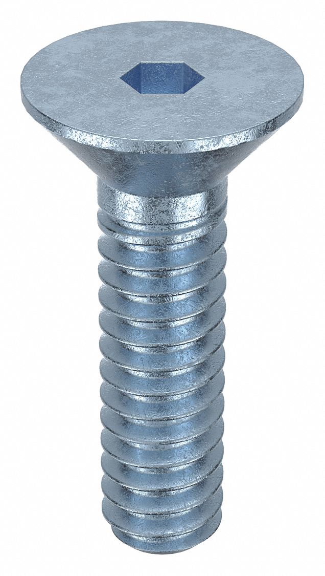 #4-40 Thread Size, 3/8 in Lg, Socket Flat Head Screw - 26LC47|U07415 ...