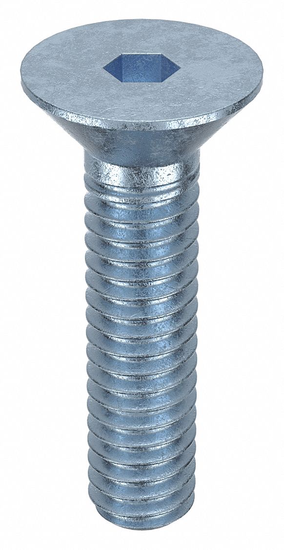 #8-32 Thread Size, 5/8 in Lg, Socket Flat Head Screw - 26LC58|U07415 ...