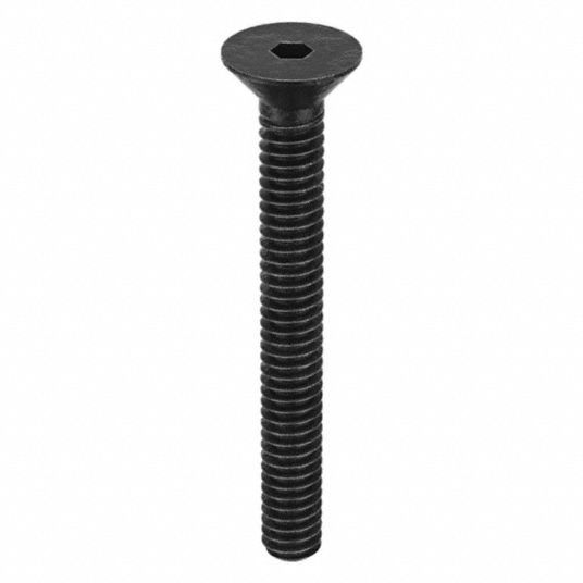 #0-80 Thread Size, 1/2 in Lg, Socket Flat Head Screw - 26LD04|U07566 ...