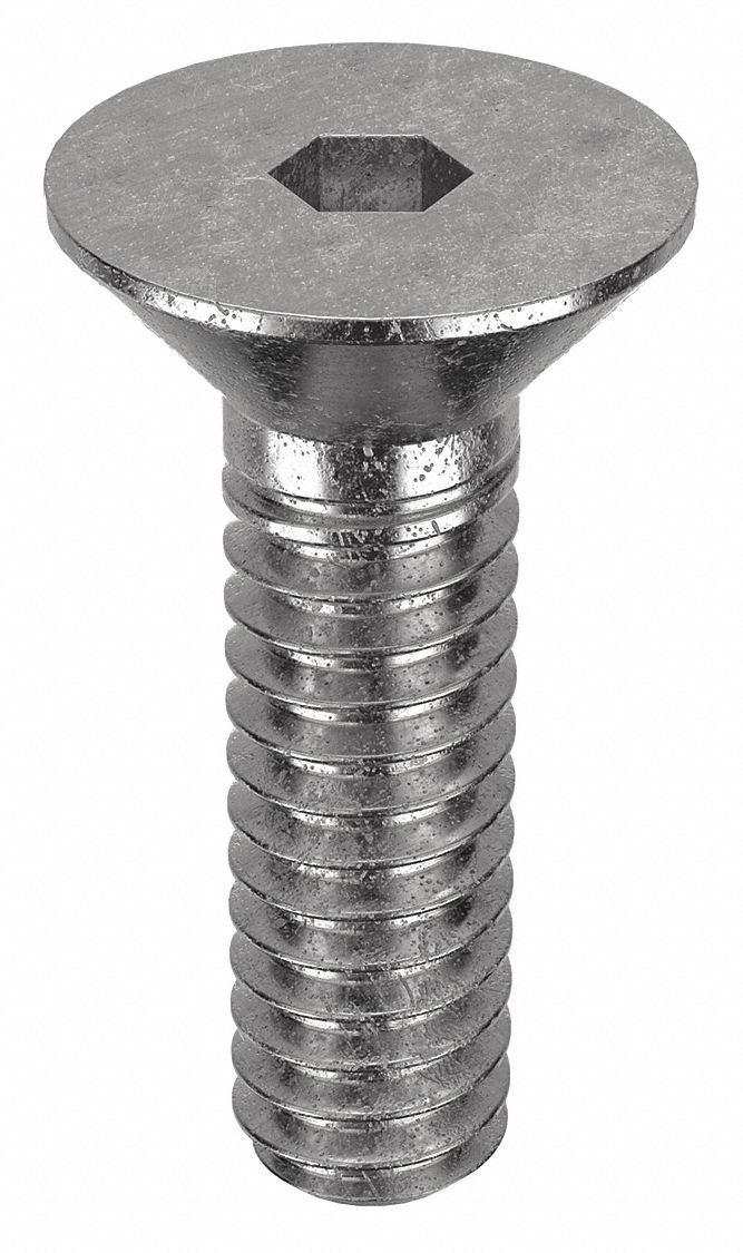 #0-80 Thread Size, 3/16 in Lg, Socket Flat Head Screw - 26LE32|U51566 ...