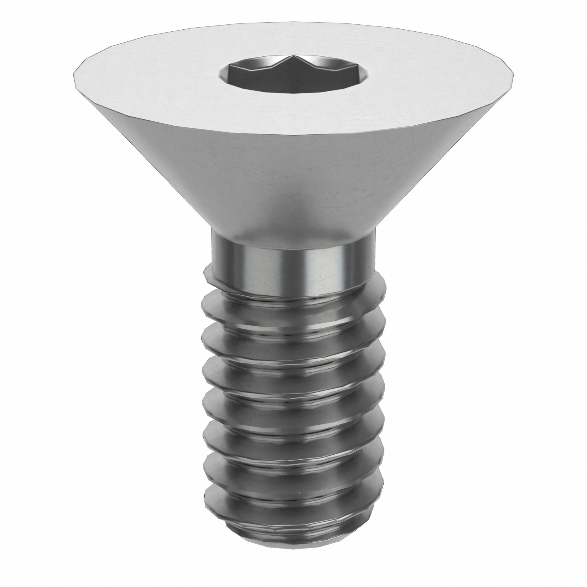 #1-72 Thread Size, 3/16 in Lg, Socket Flat Head Screw - 26LE38|U51566 ...