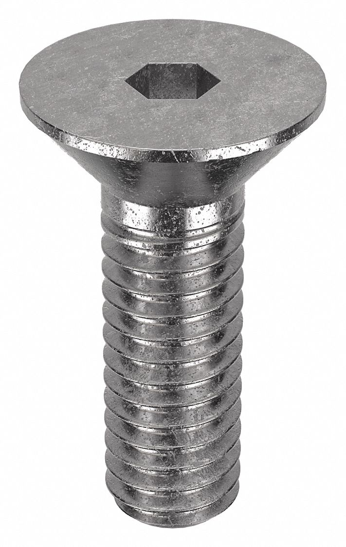 #6-40 Thread Size, 3/8 in Lg, Socket Flat Head Screw - 26LE43|U51566 ...