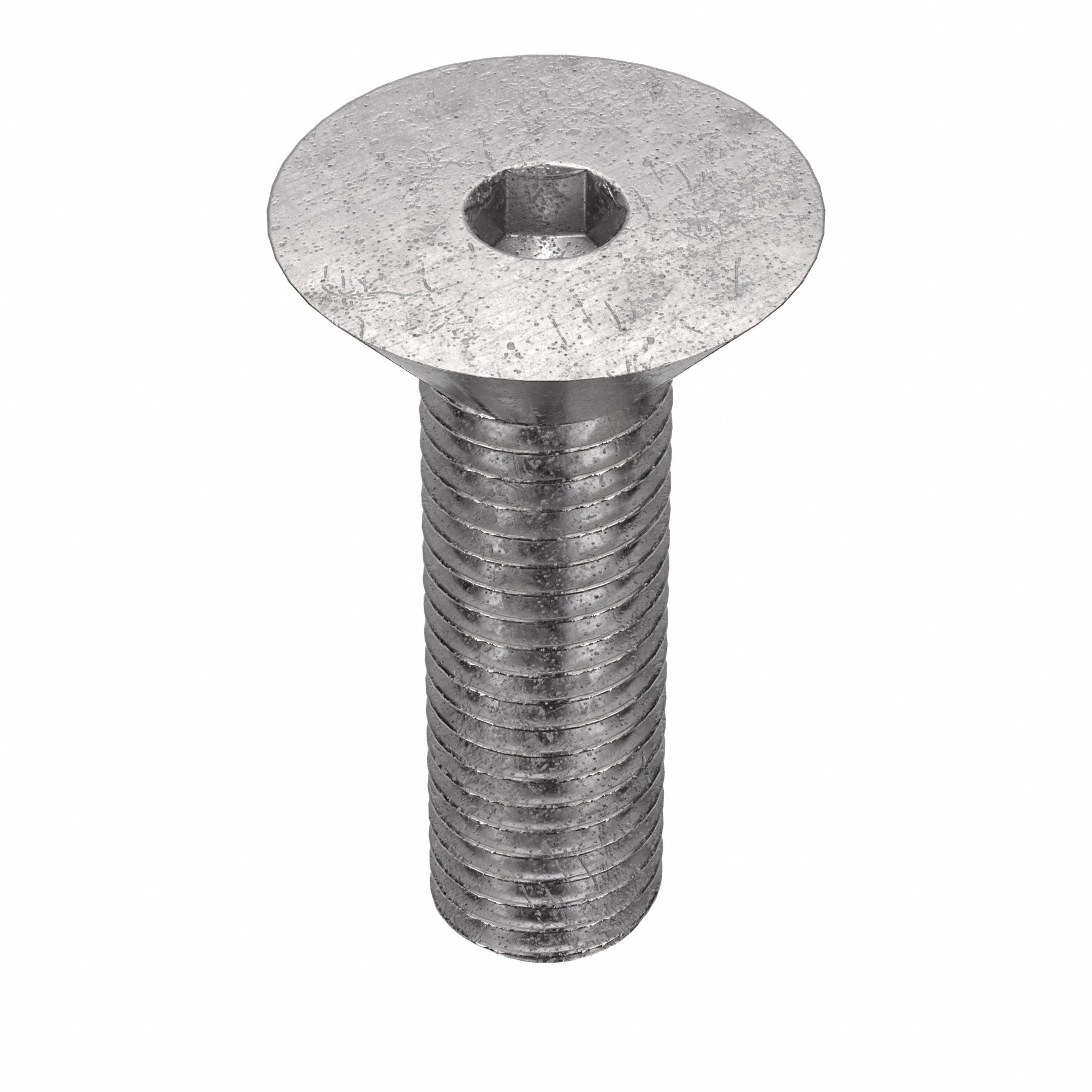 1/4"-28 Thread Size, 3/4 in Lg, Socket Flat Head Screw - 26LE53|U51566 ...
