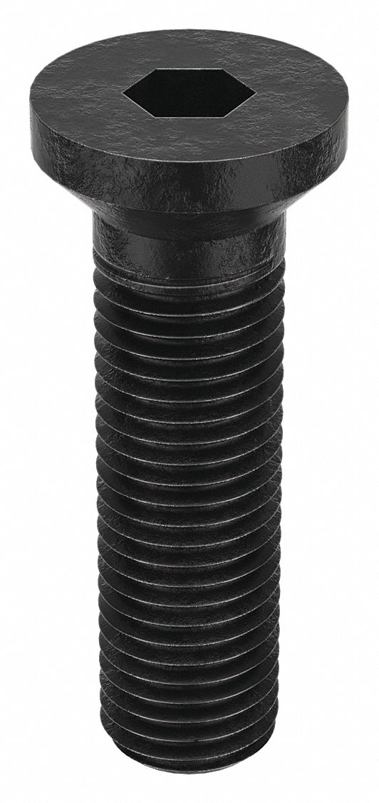 M24-3 Thread Size, 80 mm Lg, Socket Flat Head Screw - 26LF38|M07400.240 ...