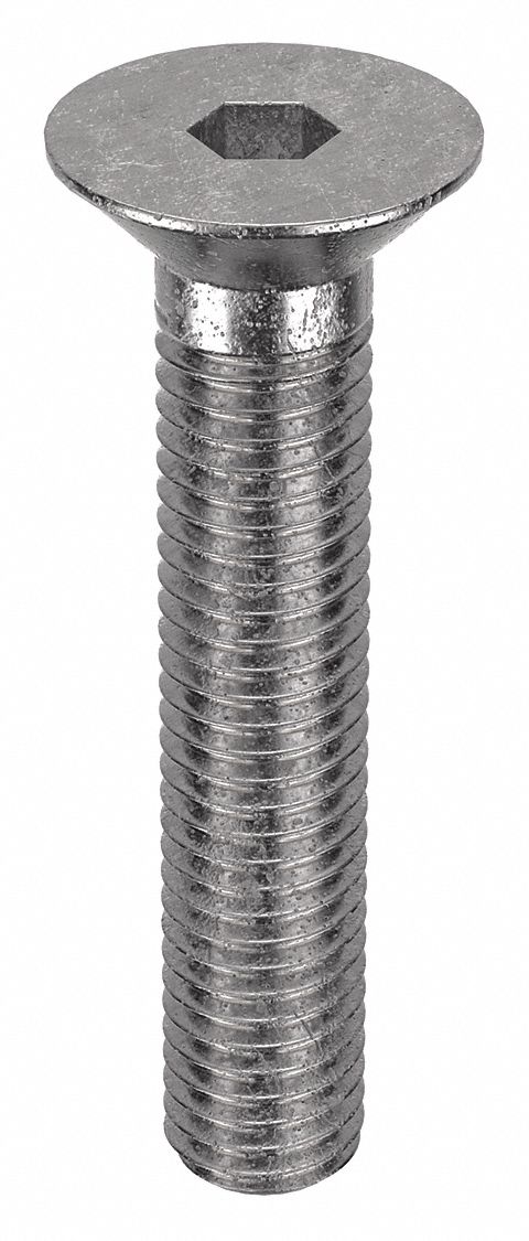 M10x1.50 Thread Size, 50 mm Lg, Socket Flat Head Screw - 26LF78|M51060 ...
